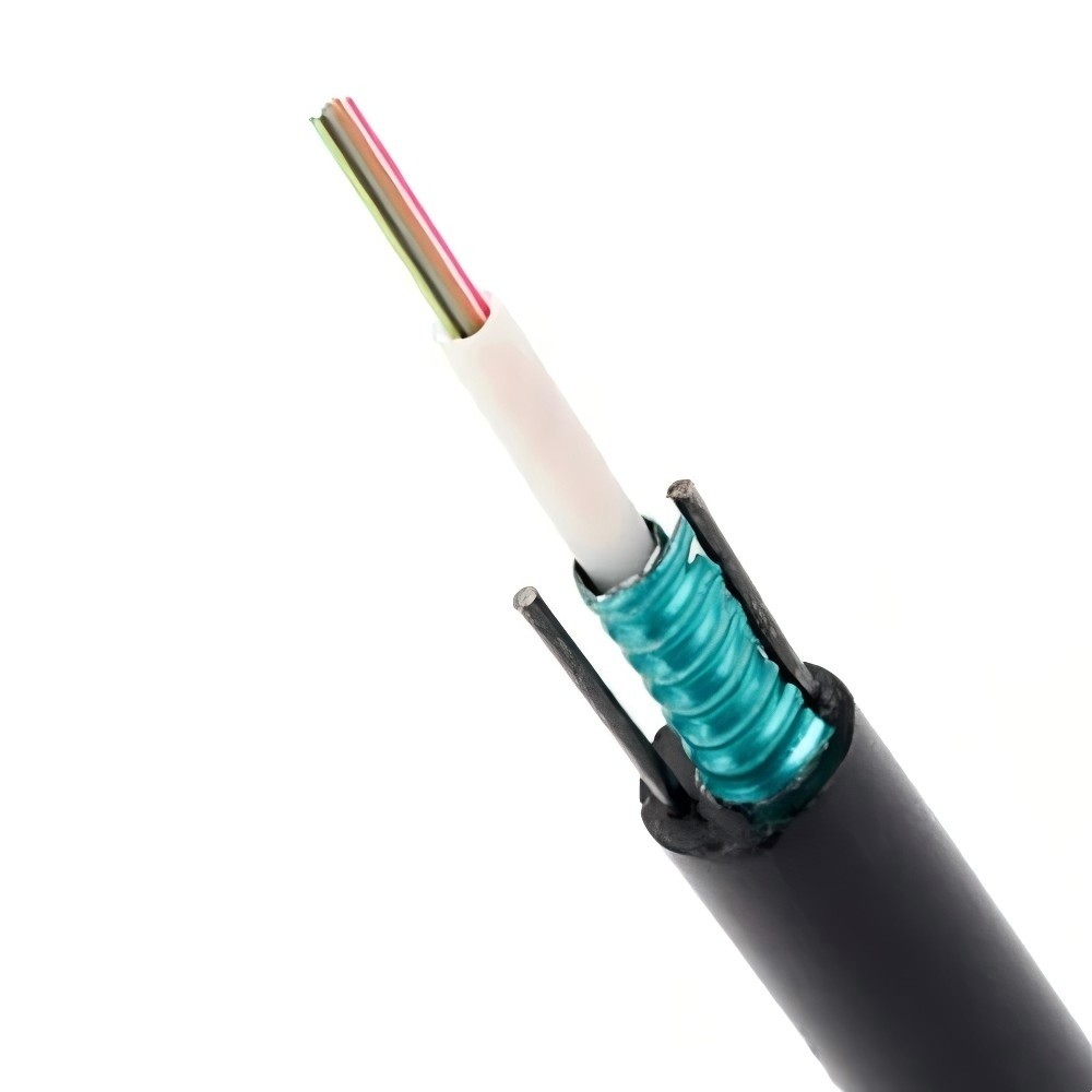 12-Core PE Jacket GYXTW Fiber Optic Cable for Telecom